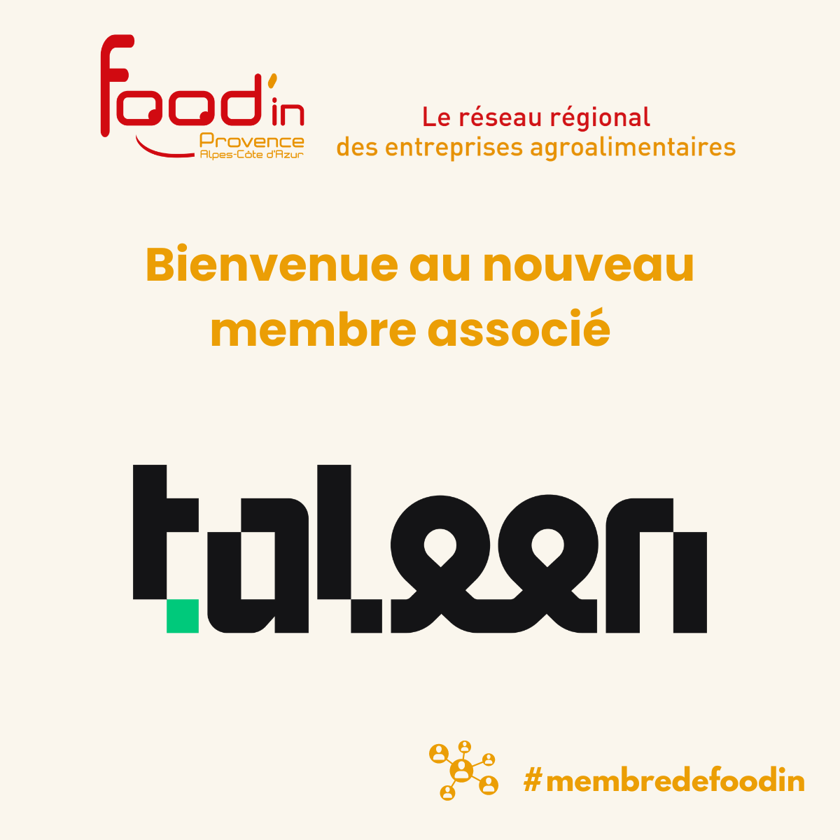 Taleen rejoint le réseau Food’in Provence-Alpes-Côte d’Azur
